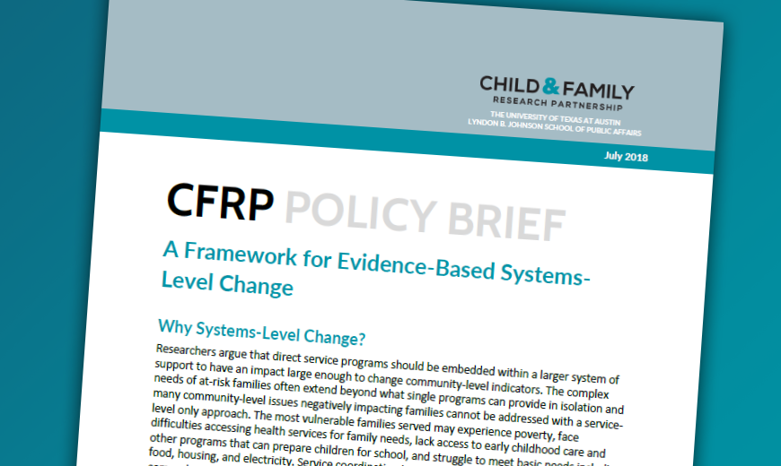 A Framework for Evidence-Based Systems-Level Change - Prenatal-to-3 ...