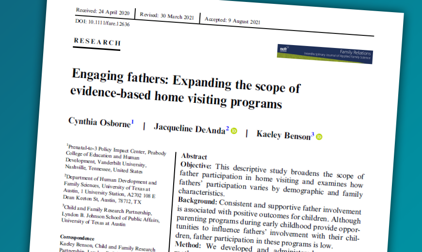 Engaging Fathers: Expanding the Scope of Evidence-Based Home Visiting Programs - Prenatal-to-3 ...